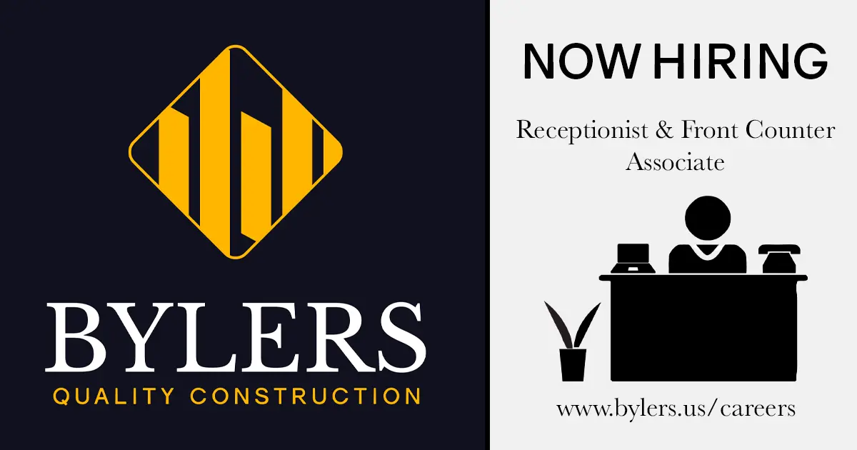 Receptionist & Front Counter Associate - Bylers